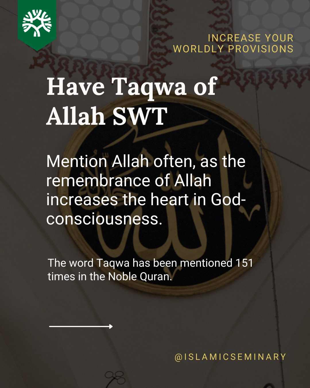 Tip #1: Have Taqwa of Allah (swt) - The Islamic Seminary of America
