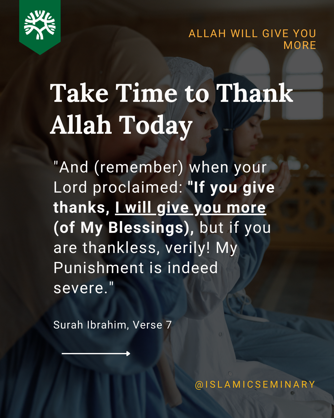Tip# 23: Thank Allah – The Islamic Seminary of America